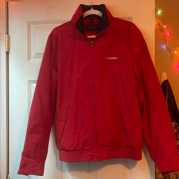 Tommy Hilfiger | Jackets & Coats | Tommy Hilfiger Red Jacket | Poshmark